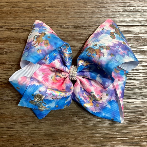 JoJo Siwa | Accessories | Jojo Siwa Tyedye Unicorn Bow With Rhinestones ...